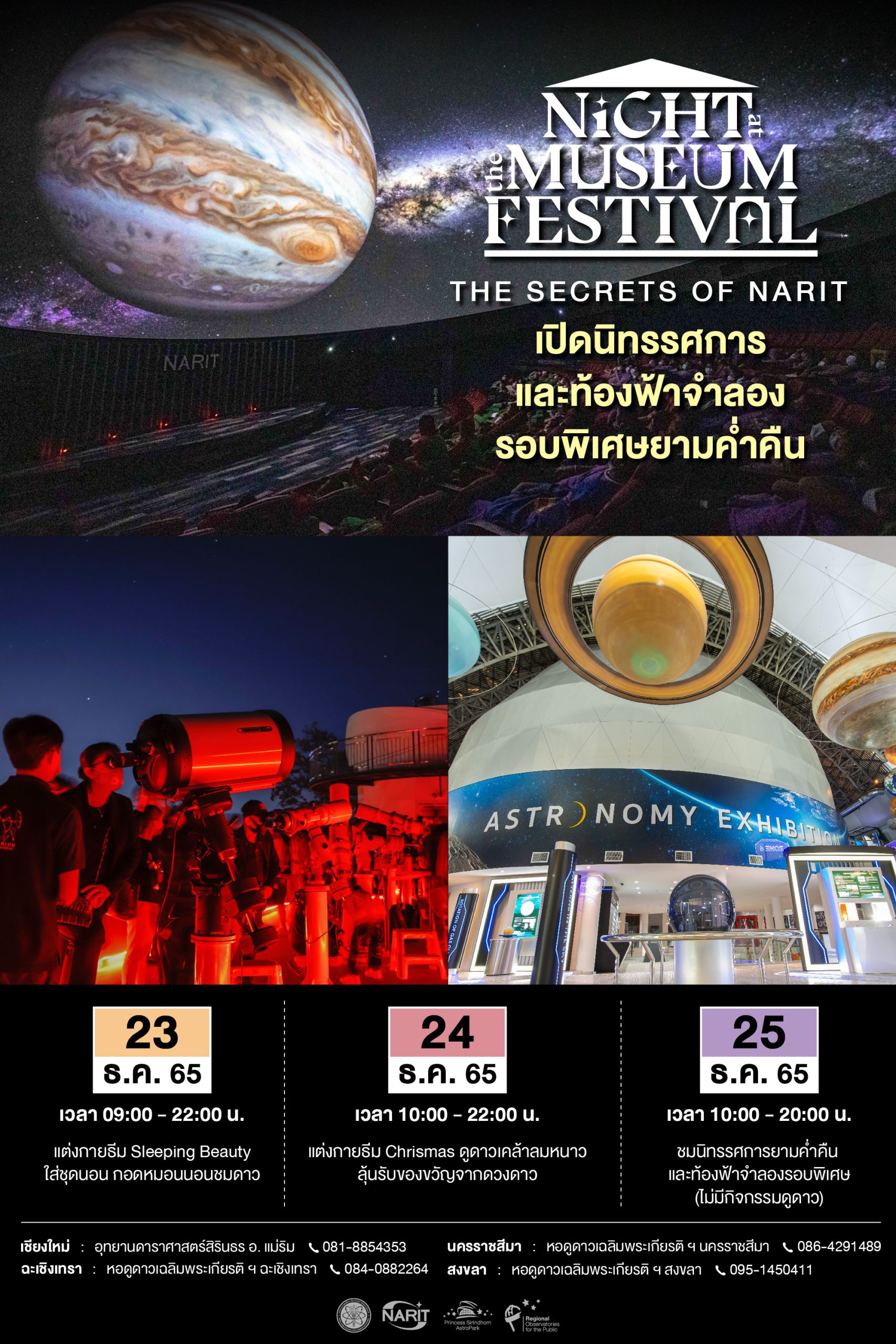 23-25 ธ.ค. นี้ สดร. ชวนเปิดประสบการณ์ Night at the Museum ชมนิทรรศการและท้องฟ้าจำลองยามค่ำคืน ...